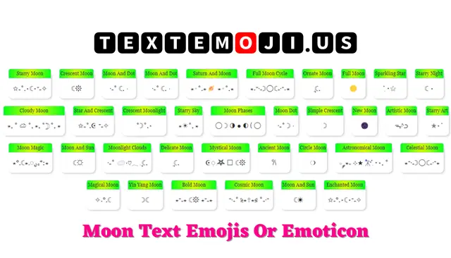 Moon Text Emojis Or Emoticon ₊˚.⋆☾⋆⁺₊