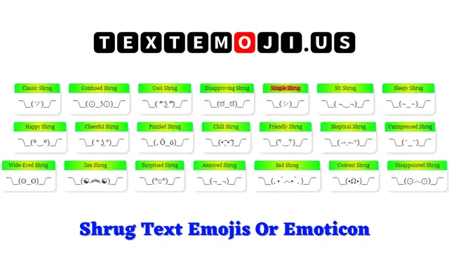 Shrug Text Emojis Emoticons ¯_(ツ)_/¯